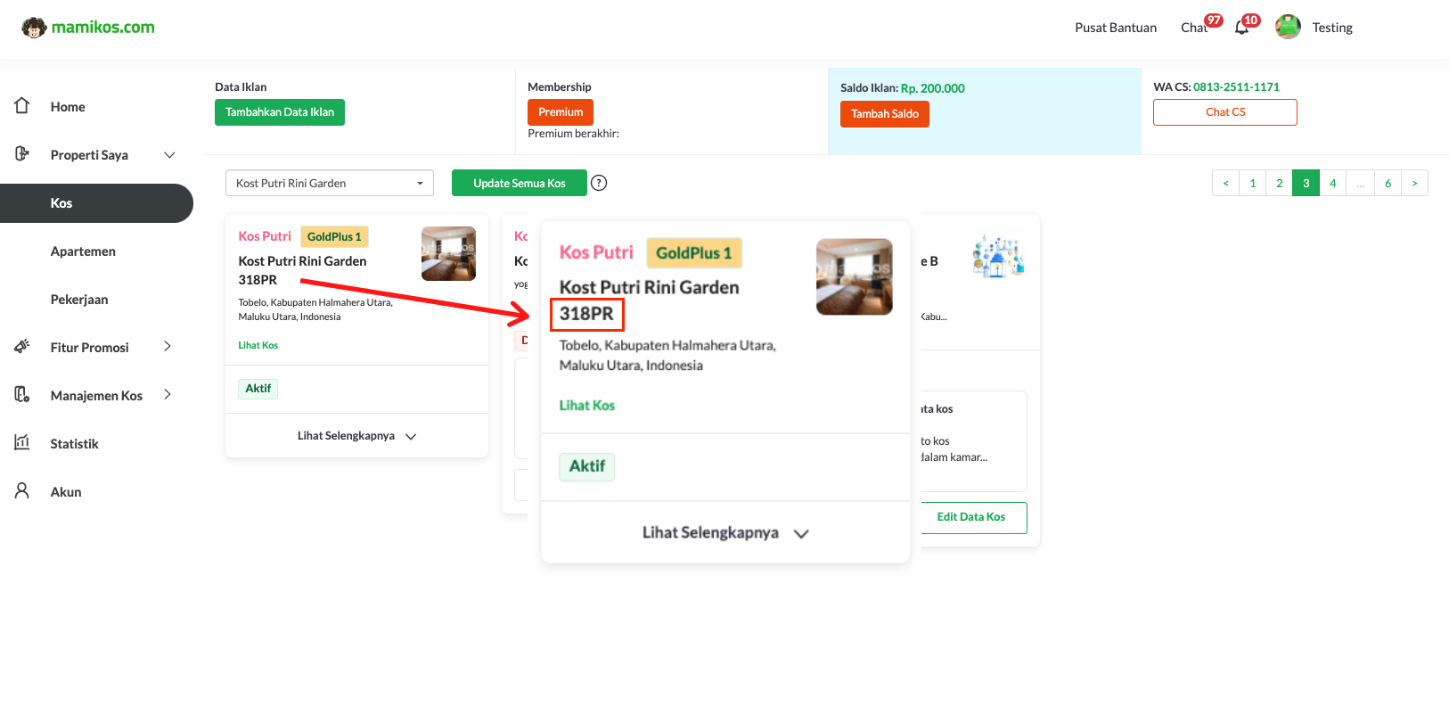 Apa itu kode unik - Mamikos Help Center