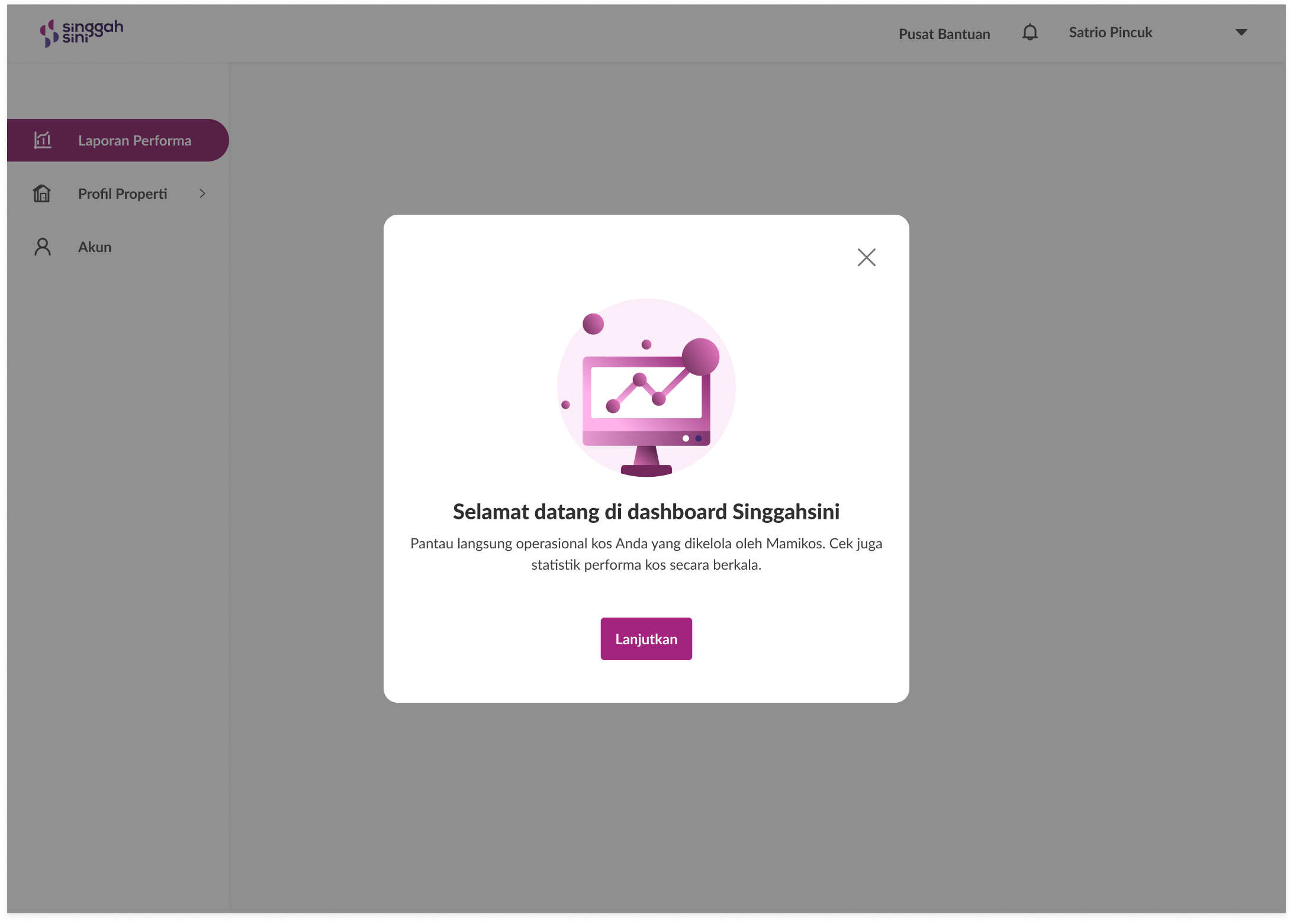 Bagaimana cara login ke dashboard singgahsini - Mamikos Help Center